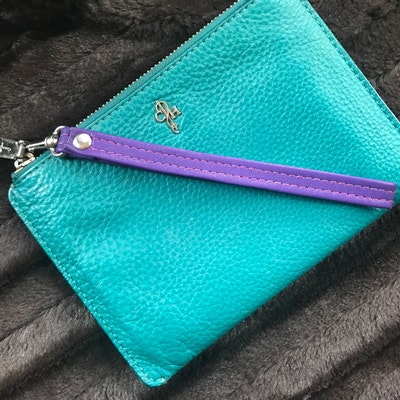 Deerskin Leather Wallet With Magnetic Snap and Wampum Button - Etsy