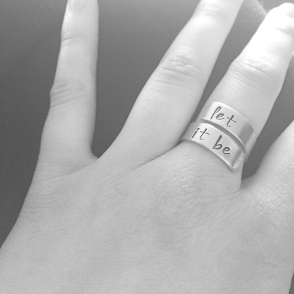 Let It Be Wrap Ring - Etsy