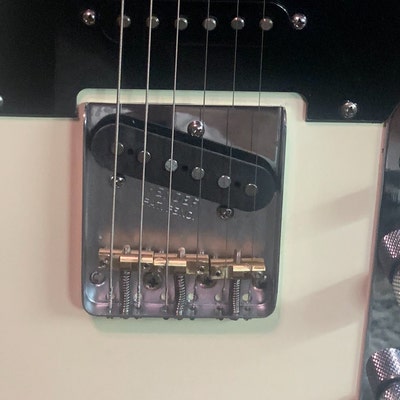 Custom Fender Tele Bridge Plate W/ Notched Flange & Modified - Etsy