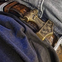 Thor's Belt, Norse Belt, Runes Belt, Viking Belt, Thor's Hammer Buckle ...