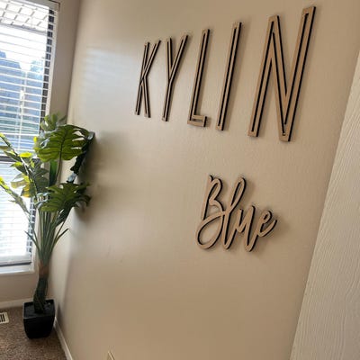 Name Cutouts for Nursery, Wooden Letters, Name Sign, Nursery Letters ...