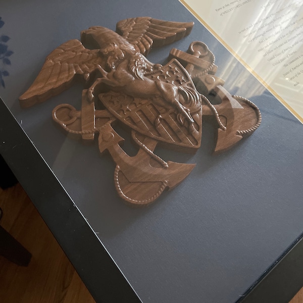 US Navy LDO/CWO Mustang Carving - Etsy