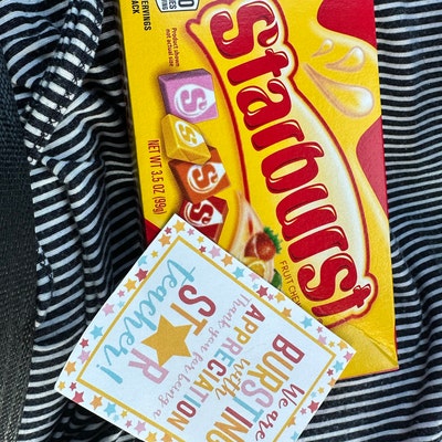 Teacher Appreciation 8x10 Printable Sign, Star Teacher Candy Sign ...