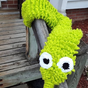 Crochet Pattern, Worm Scarf, Worm Crochet Pattern, Crochet Worm Pattern ...