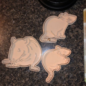 Rats Rat Rodent Cookie Cutter Pastry Fondant Dough Biscuit - Etsy