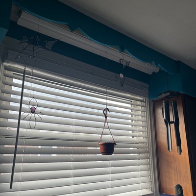 Spider Web, Stained Glass Spider on the Web, Window Hangings, Halloween ...