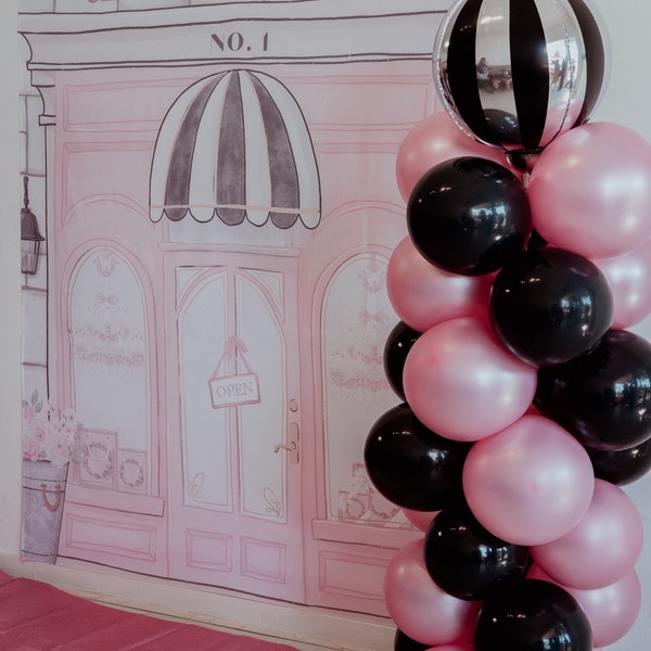 Custom Café Party Banner, Paris French Patisserie Storefront Bakery ...