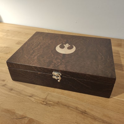 Wooden A4 Size Box / Dark Brown Wooden Box / A4 Size Storage Box / 12 X ...