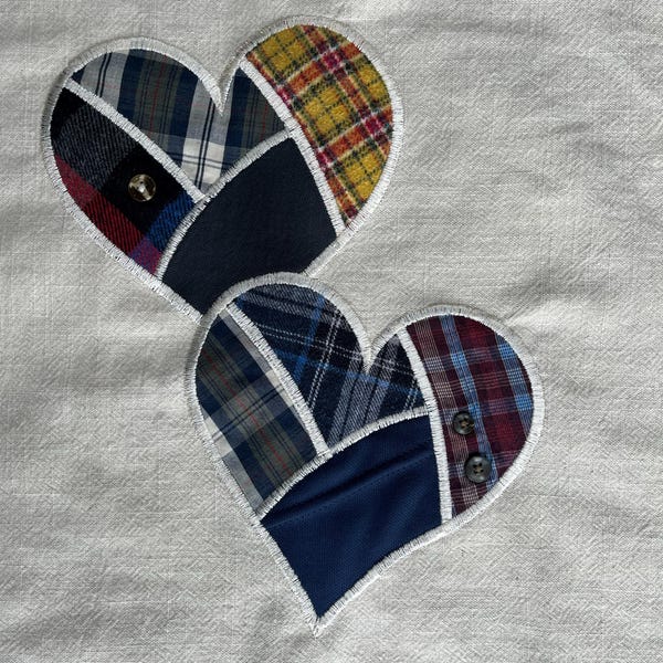 Patchwork Heart Applique Machine Embroidery Design Valentine Pink Red ...