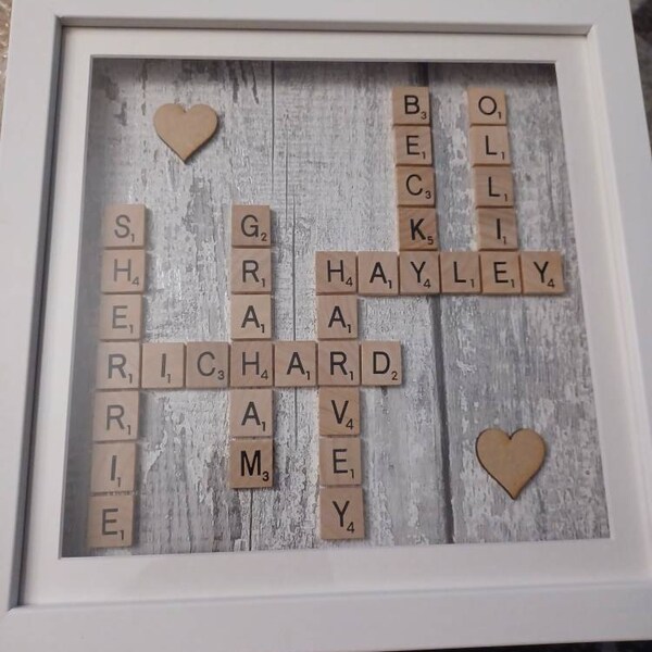 Scrabble Pictures Scrabble Frame Personalised Scrabble Picture Frames ...