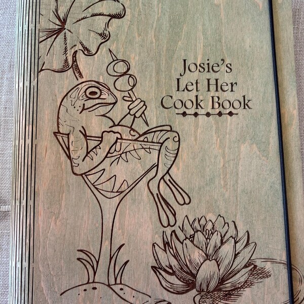 Handwritten Recipe Cookbook, Personalized Wooden Recipe Book, Binder ...