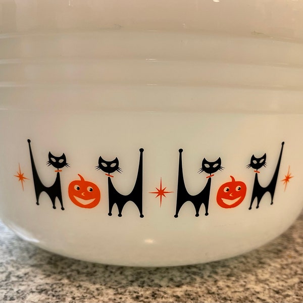 Atomic Cat Halloween Decal - Decal Only - Bowl Not Included - Etsy