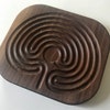 Penrose Triangle Inspired Walnut Wood Carving, 7.5 " Diameter | Möbius ...