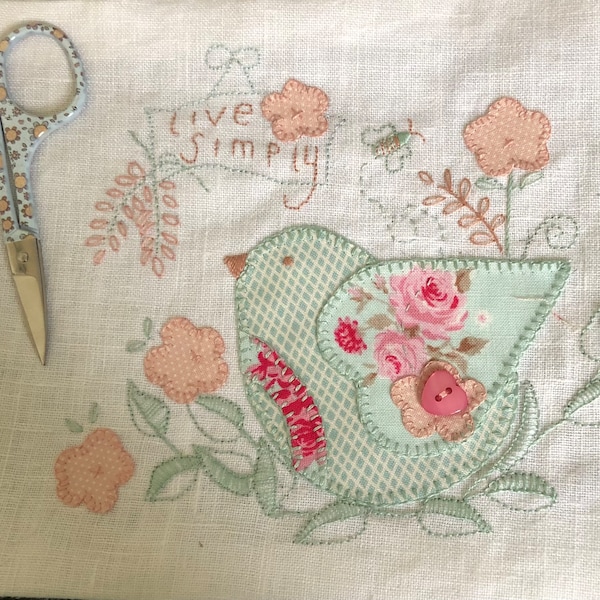 Live Simply - Hand Embroidery Pattern - Applique - Digital Download - Etsy