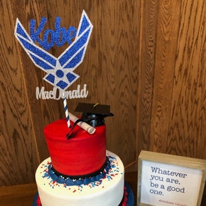 Custom Air Force Emblem Cake Topper. United States Air Force Custom ...