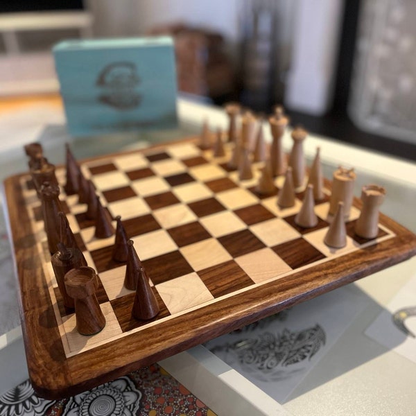 Wooden Chess Set | Quality Staunton Chess Pieces | Expertly Handcrafted ...