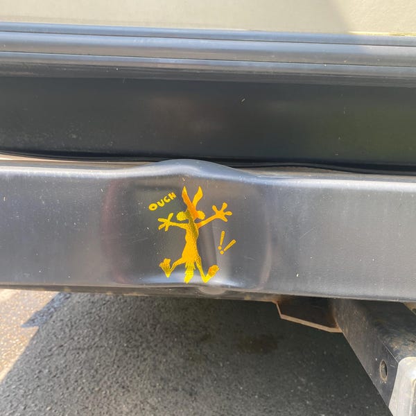 Coyote Splat for Dents Car or Truck | Funny Auto Decals for Car Dents ...