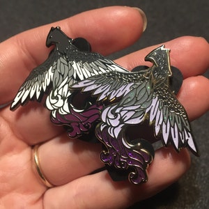 Fairy Wings Collar Pins Gold Plate Hard Enamel Pins W/ Chain - Etsy