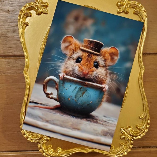 Victorian White Rabbit Painting, Emily Bunny Vintage Portrait ...