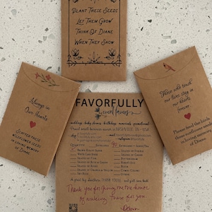 Christian Baby Shower Seed Packet Favor, Faith Plants the Seed, Custom ...