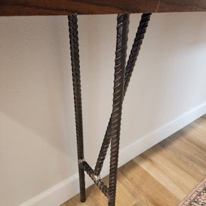 Solid 1 Round Rebar Coffee Table Leg Set of 2 coffee Table Legs, Metal ...