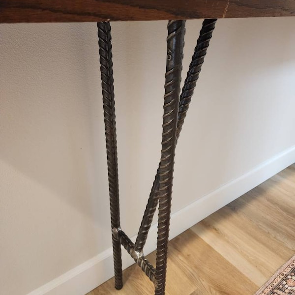 Heavy Duty 1" Rebar Coffee Table Leg Set of 2 -coffee Table Legs, Metal ...