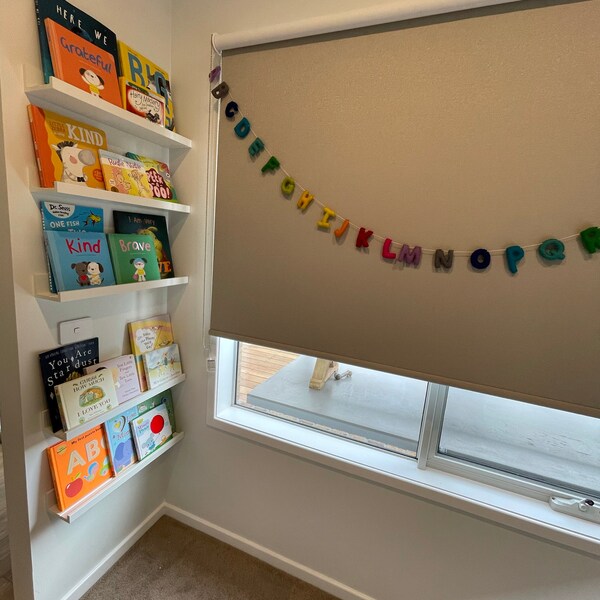 Rainbow ABC Garland. Alphabet Garland. Nursery Wall Decor. Educational ...