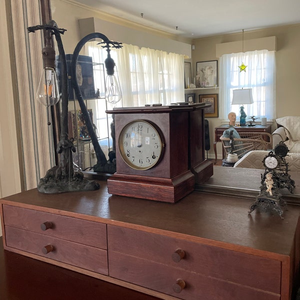 Classic 1960’s Dark Brown Vintage Leaf and Loon Style Cuckoo Clock ...