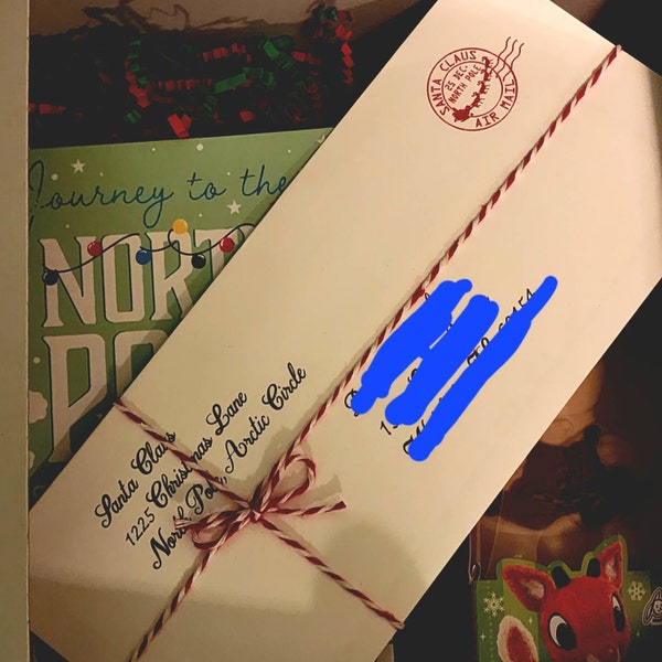 DIGITAL/PRINTABLE Editable Template Letter From Santa, Custom Santa ...