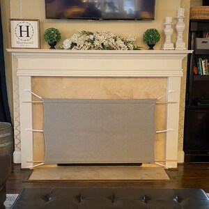 Cloth Gate Stair Barrier With Buckles / Fabric Dog Gate, Fabric Panel ...