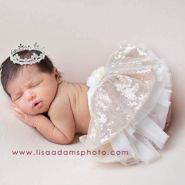 Newborn Crown Photo Prop Baby Girl Crown Tiara Baby Shower Gift ...