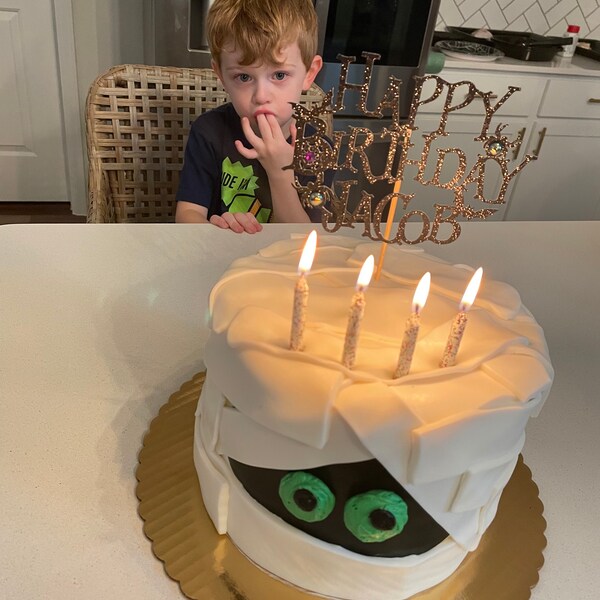 Halloween Happy Birthday Cake Topper/halloween Birthday/halloween Cake ...