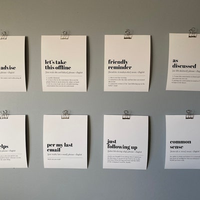 Office Wall Art Set 81 PRINTABLES Mega Bundle Home Office Decor Work ...