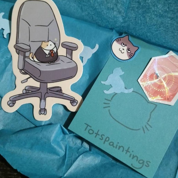 Boss Kitty Sticker / Cat Sticker / Vinyl Sticker / Journaling ...