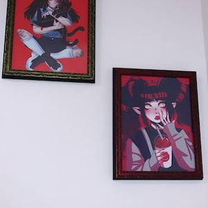 Metallic Ornate Red Picture Frame Victorian Christmas Valentines Red A5 ...