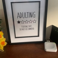 Happy Friday Wall Decor Funny Home Print Office Art Definition Poster ...