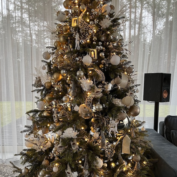 Gingerbread Christmas Tree Topper Kit, Christmas Tree Topper, White ...