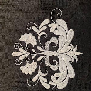 Machine Embroidery Design Satin Motif Filigree Scrolls Lines - Etsy