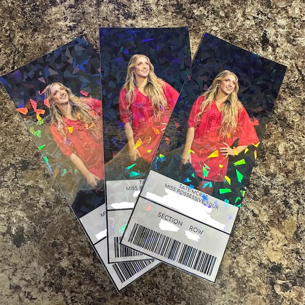 Custom Laminated Event Ticket: Personalized Keepsake Souvenir - Etsy