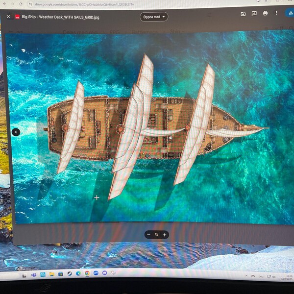 Galleon Ship Battlemap: D&D 5e, Multi-deck Sailing Ship (digital Map ...