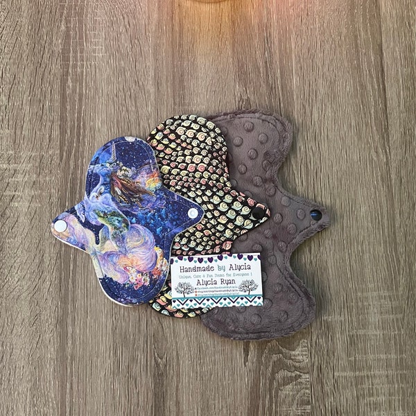 6 Inch Small Wet Bag, Cloth Pad Bag, Sanitary Pad Wrapper, Pad Holder ...