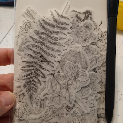 Foliage Sticker Set, Green Leaf Planner Stickers, Leafy Plant Stickers ...