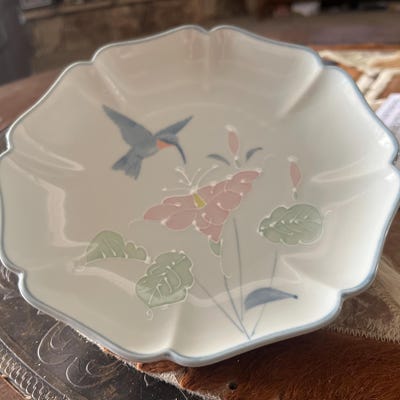 Prima Design Green and Red Bird Plate - Etsy