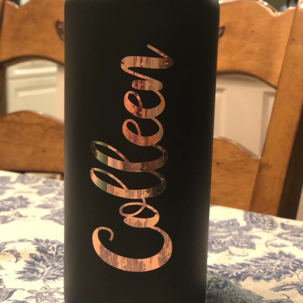 Name Decal - Rose Gold Decal - Chrome Decal - Vinyl Name Decal ...