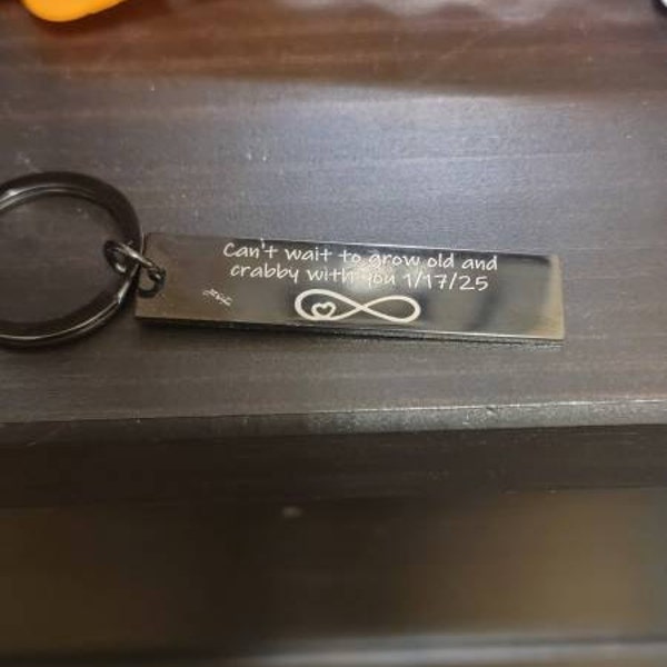 Personalised Bar Keychain Engraved Keyring Personalised Bar Keyring ...