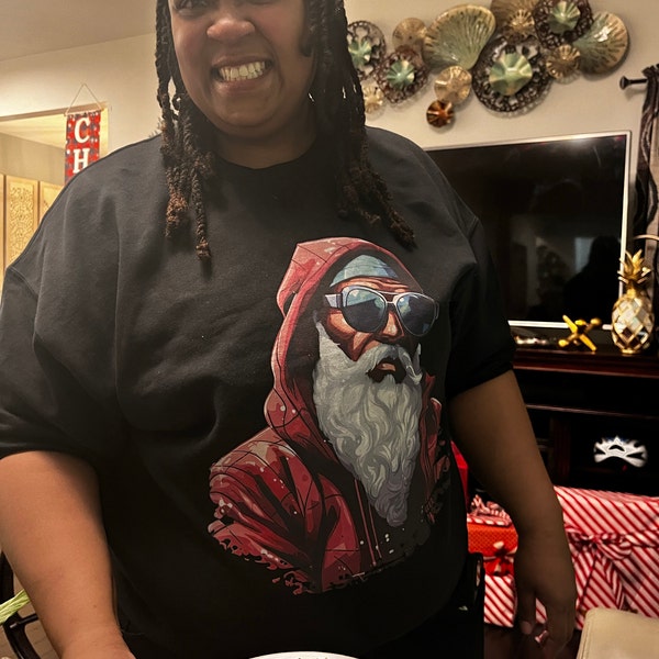 Black Santa Christmas Sweatshirt - Soul Santa - Brown Santa - Etsy