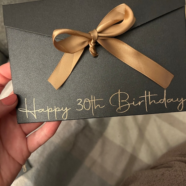 Luxury Personalised Gift Envelope With Gemstone Name, Voucher 17.5 X 12 ...