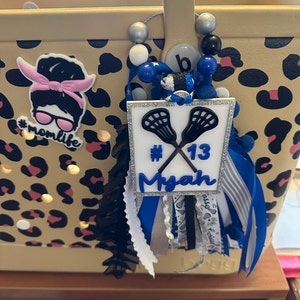 Bogg Bag Tassel and Charm, Bookbag Tag, Diaper Bag Tag, Custom Colors ...