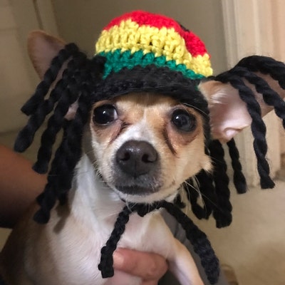 RASTA Pet Hat With or Without Dreads Humorous 2 to 20 Lb Pets Made to ...