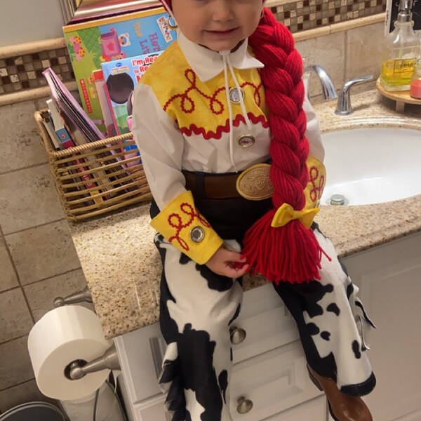 Jessie Outfit Costume 4 Piece Includes - Shirt With Pull Ring; Pants ...